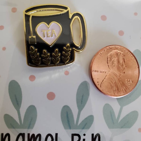 Tea Enamel Pin - Lapel Pin - Tea Pin - Tea Brooch - Best Friend Gift ...