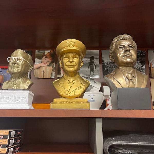 Douglas Macarthur Color Bronze Bust Figure Sculpture - Etsy