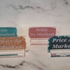 SINGLE Mini Pop up Shop Price Sign 3.2x2 Acrylic Craft Show Sign With ...
