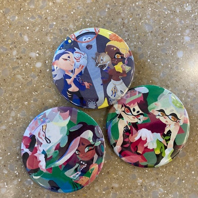 Splatoon Pin Buttons 2.25 - Etsy
