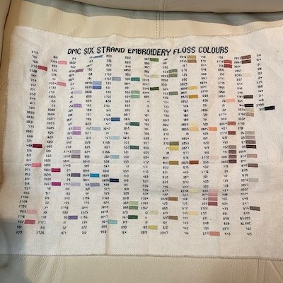 Floss Color Chart Cross Stitch Pattern, DMC Floss, Color Theory, Color ...