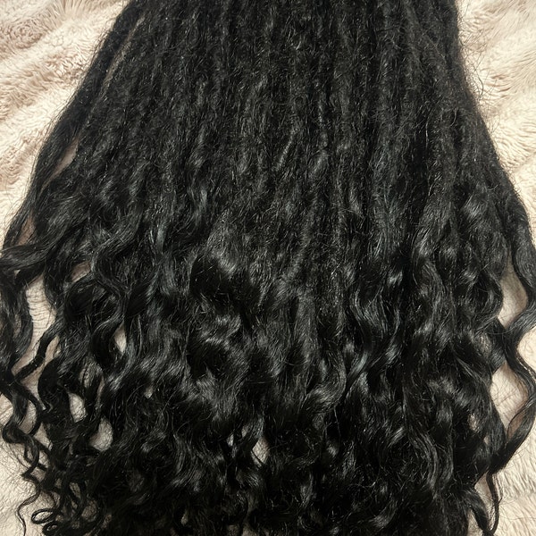 Wavy Curly Boho Lisa Bonet Human Hair Loc Extensions - Etsy