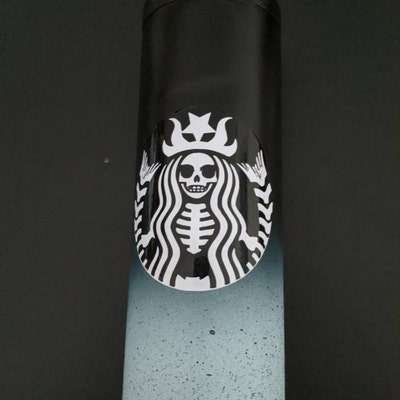 Gothic Starbucks Logo Vinyl Decal Handmade 48 Black and White Mini 1 ...