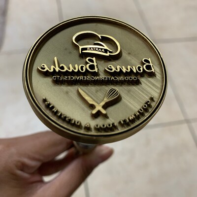 Custom Burger Stamp BBQ Branding Personalised Bread Stamp for Holiday ...