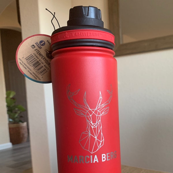 Personalized 32oz Vacuum Insulated Tempercraft Sport Bottle | Custom ...