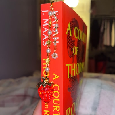 Beaded Bookmark, Hook Bookmark, Book Lover Gift Idea, Gold Bookmark ...