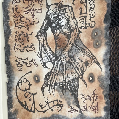 ELDRITCH DEVIL Cthulhu Larp Necronomicon Scrolls Dark Occult - Etsy