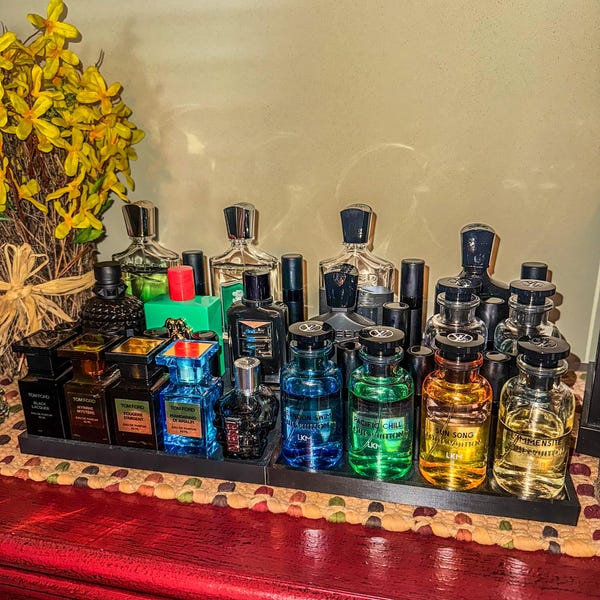 Fragrance Display Shelf | Perfume and Cologne Bottle Organizer | Triple ...