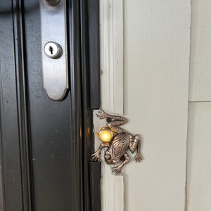 Frog Doorbell in Bronze - Etsy