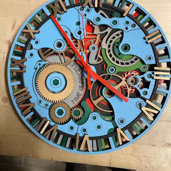 Watch Movement | Laser Cut File for Creating Multilayered 3D Mechanical ...