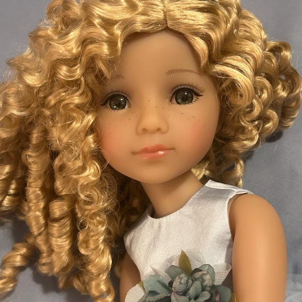 Custom Doll Wig for Minifee 1/4 BJD Dolls- "tan Caps" 6-7" Head Size of Bjd, Msd, ,fairyland ...
