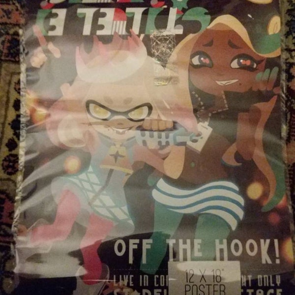 Off the Hook Concert Poster Splatoon 2 Artist Print Illustration - Etsy