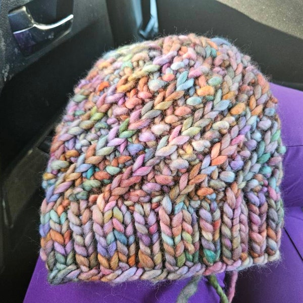 KNITTING PATTERN - the Gales of November Hat, Super Bulky Knit Hat ...