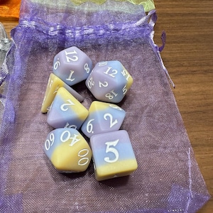 Pine Cone and Feather Wisps Dnd Dice Set, Polyhedral Dice, D&D Dice ...