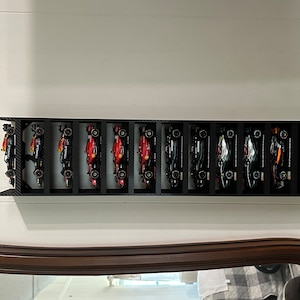 Hotwheel 10 Car Display Stand Industrial Design W Hidden Wall Mount ...
