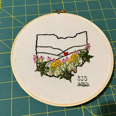 Ohio State Embroidery Pattern Instant Digital Download PDF Embroidery ...