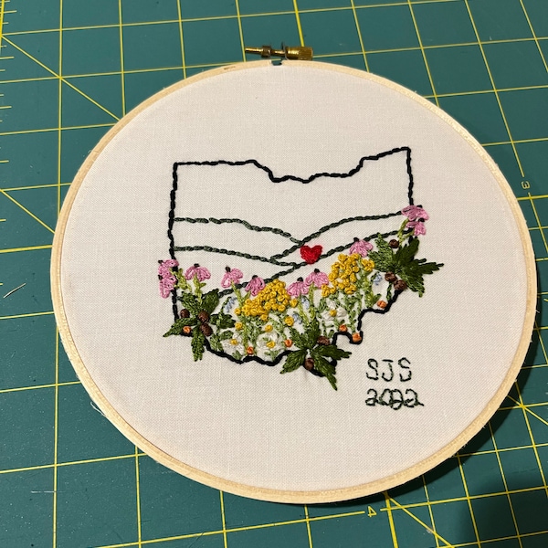 Ohio State Embroidery Pattern - Instant Digital Download -PDF ...