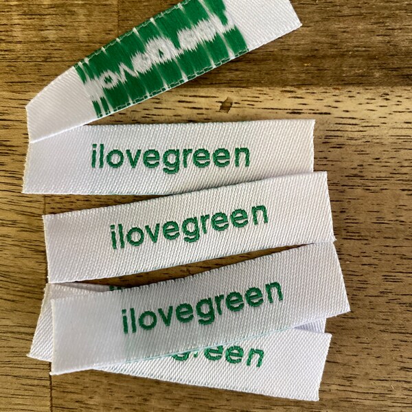 150PCS Custom Woven Labels Artwork Taffeta Clothing Labels Personalized ...