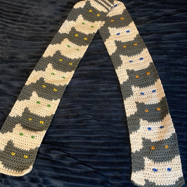 Crochet Cat Scarf Pattern (DIGITAL PDF PATTERN) - Etsy Canada