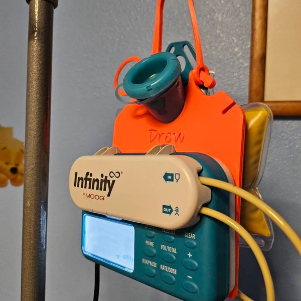 Tubie Hang™ G-tube Feeding Pump Hanger - Etsy