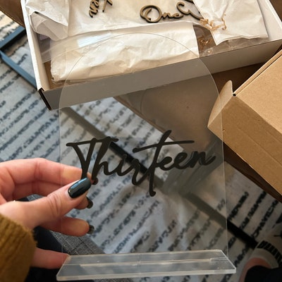 Custom Acrylic Laser Cut-out Cursive Sign - Etsy