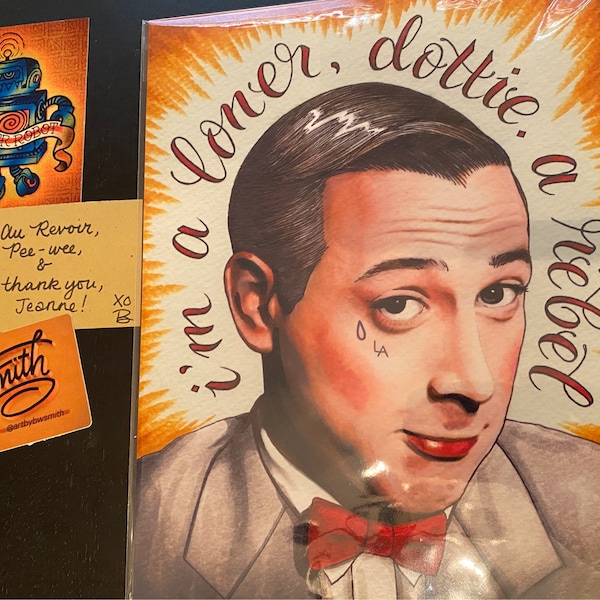 Loner, Rebel (8x10 Signed Pee-wee Print) - Etsy
