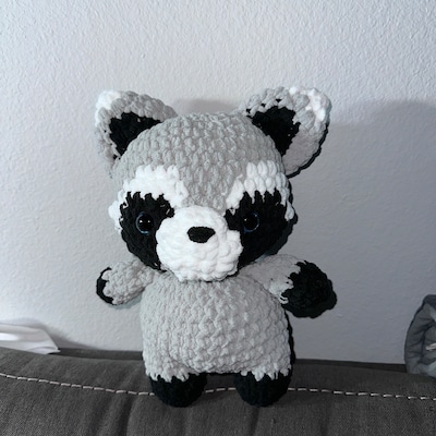 Crochet Pattern Chocho the Raccoon, Cute, Soft Toy, Handmade, Amigurumi ...