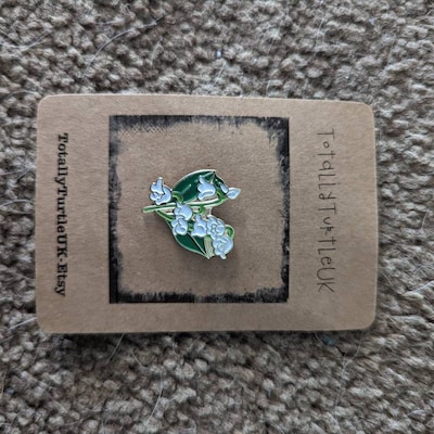 Lily Enamel Pin Badge. Pretty Little Pin Gift - Etsy