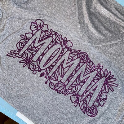 Momma SVG Design Flower Momma SVG File for Cricut Mom Floral SVG Momma ...