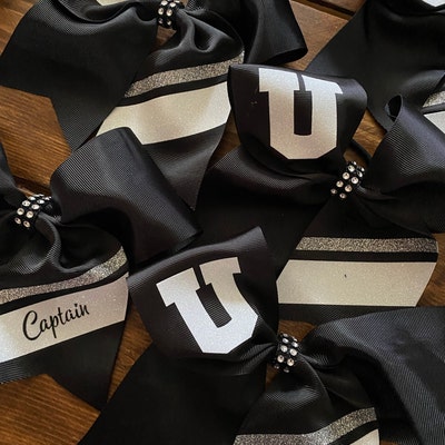 Glimmer Glitter Cheer Bow Key Chain - Etsy