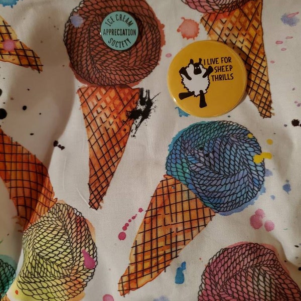 Ice Cream Appreciation Society Hard Enamel Pin | Summer Lapel Pin | Ice ...