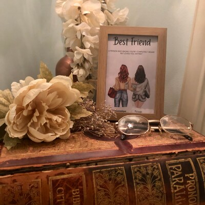 Custom Best Friends Wall Print personalised Exactly How You Want It ...