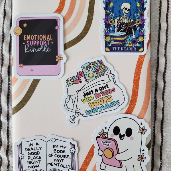 Clear Floral Open Book Sticker, Book Stickers, Trending Stickers ...