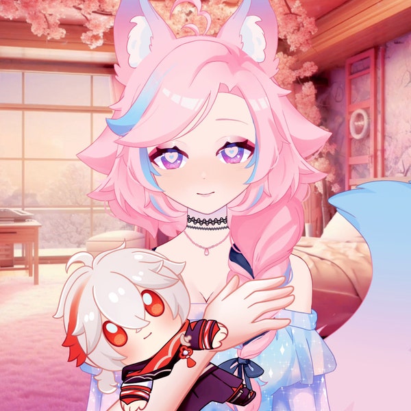Vtuber Assets Poro Plushie Holding Hand | Vtuber Plushie | Cute Vtuber ...