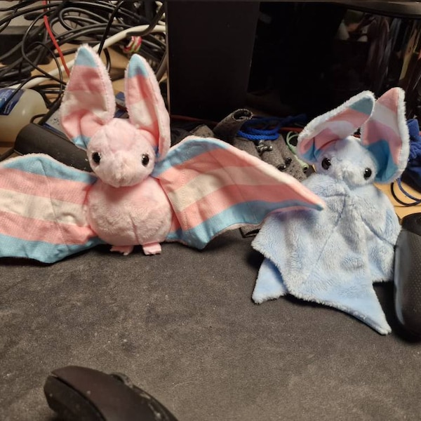 Handmade Blue Transgender Pride Bat Doll - Made to Order LGBTQIA Gift ...