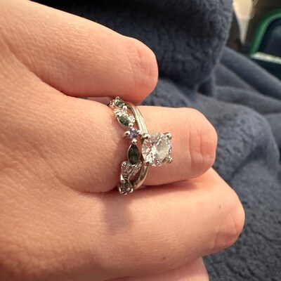 Color Changing Gemstone Ring, 6x8mm Emerald Cut Alexandrite Wedding ...