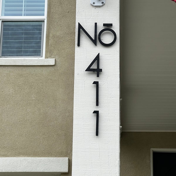 4 Inch Modern Plastic House Numbers Letters - Etsy
