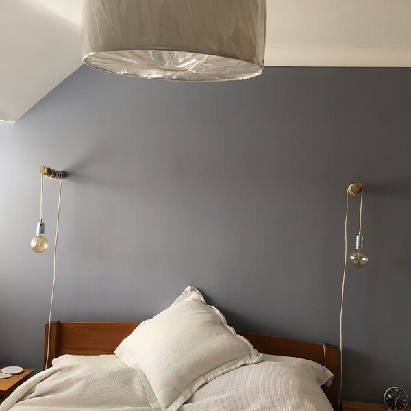 Boho Wooden Clothes Rack, Clothes Hanger, Handmade With Hazel and Solid ...