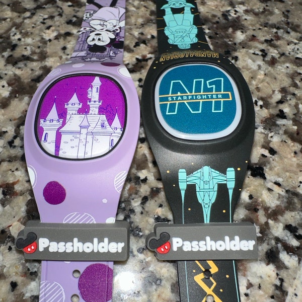 Passholder Sliding PVC Charm/sleeve for Use With Magic Bands | Soft PVC ...