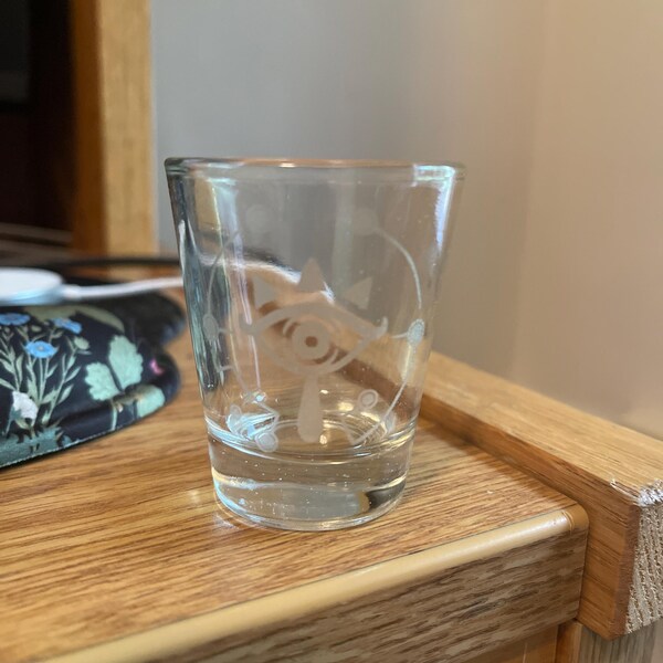 Mario Mushroom Glass Nintendo Mario Inspired Whiskey Glass Personalized ...