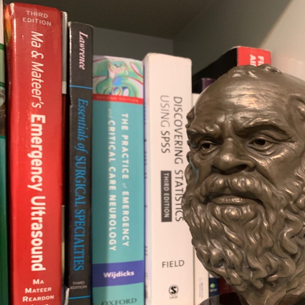 Socrates | Sculpture / Bust | Greek Philosopher | Gift, Bookshelf, Desk ...
