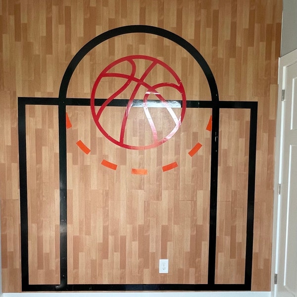 Basketball Free Throw Line Wall Decal. Boy's Room Home Decor ...