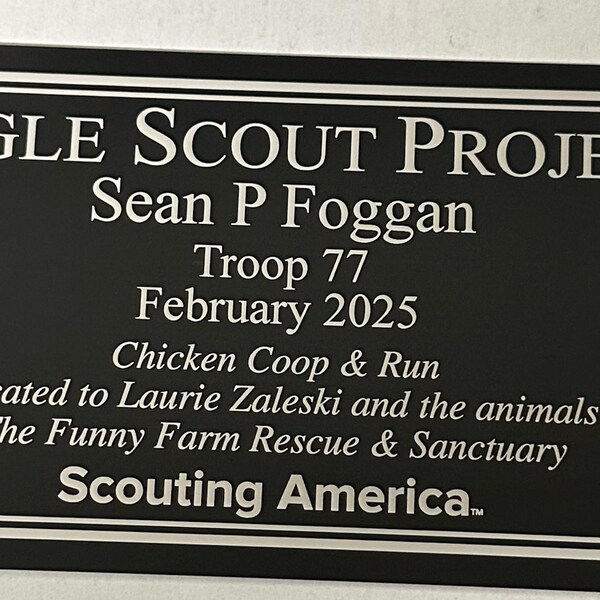 Eagle Scout Project Marker - Horizontal 8X10. Officially Licensed ...