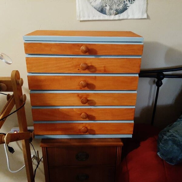 Floss Cross Stitch Cabinet 5 Drawer Unit. One of a Kind Special - Etsy