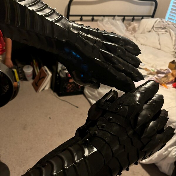 Medieval Blueing Steel Scale Aventail Armor Corset Necklace Halloween ...