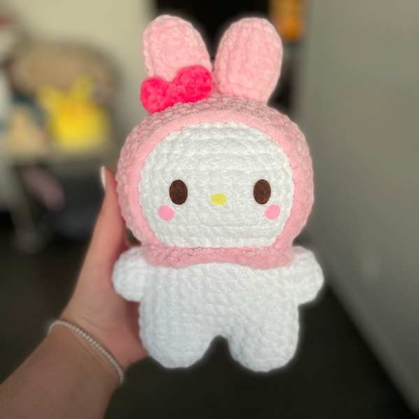 Pink Hooded Bunny - 2 Variations Crochet Pattern *digital Download PDF ...