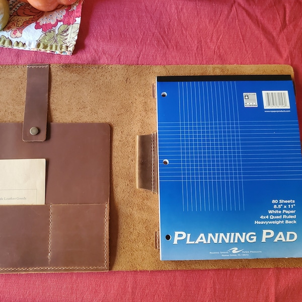 Personalized Leather Portfolio, 8.5 X 11 Padfolio, A4 Letter Size ...