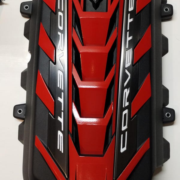 C8 Corvette Letters Over Lay for Engine Covers - Etsy