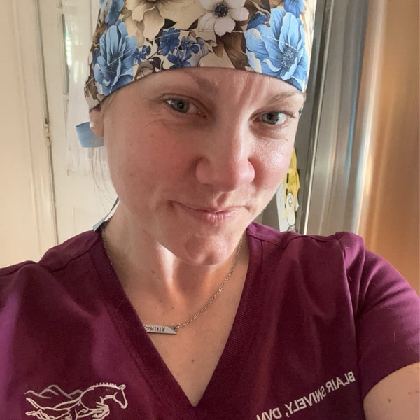 Face-lift Markings Scrub Cap, Plastic Surgeon Hat, Cosmetic Surgery ...
