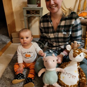 Personalised Embroidered Signature Penguin Cubbies Baby - Etsy UK